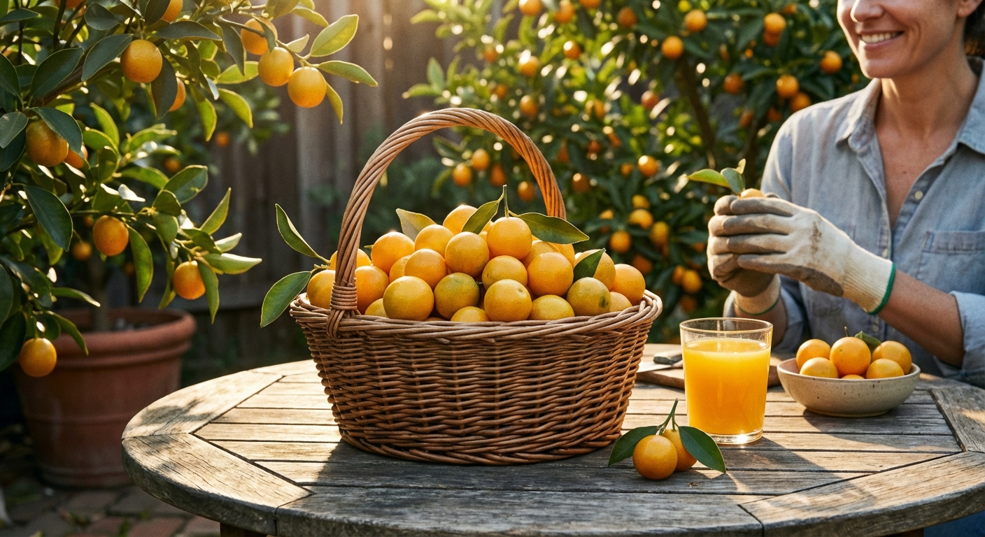 Fukushu Kumquat Tree: Large Round Citrus with Sweet Peel – US Citrus ...