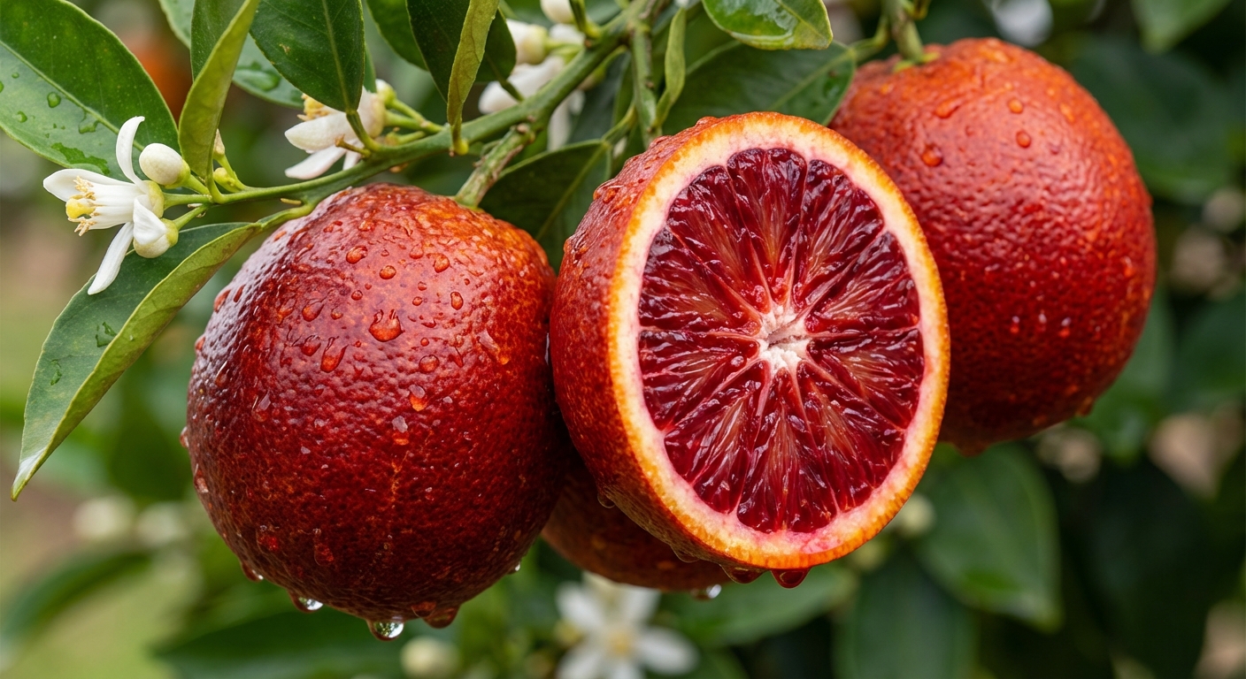Moro Blood Orange Tree: Deep Sicilian Red Orange with Wild Berry Flavo ...